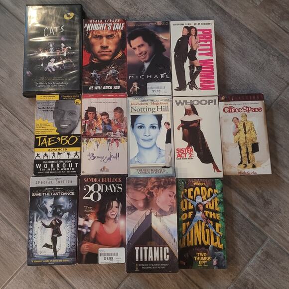 Media | Vhs Collection Lot Of 13 Rom Com Comedy Disney Broadway Musical ...